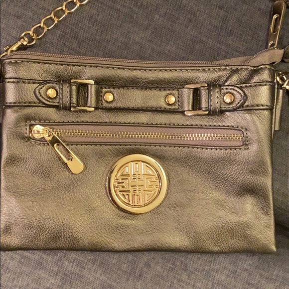 Bags | Pewter Crossbody Bag | Poshmark